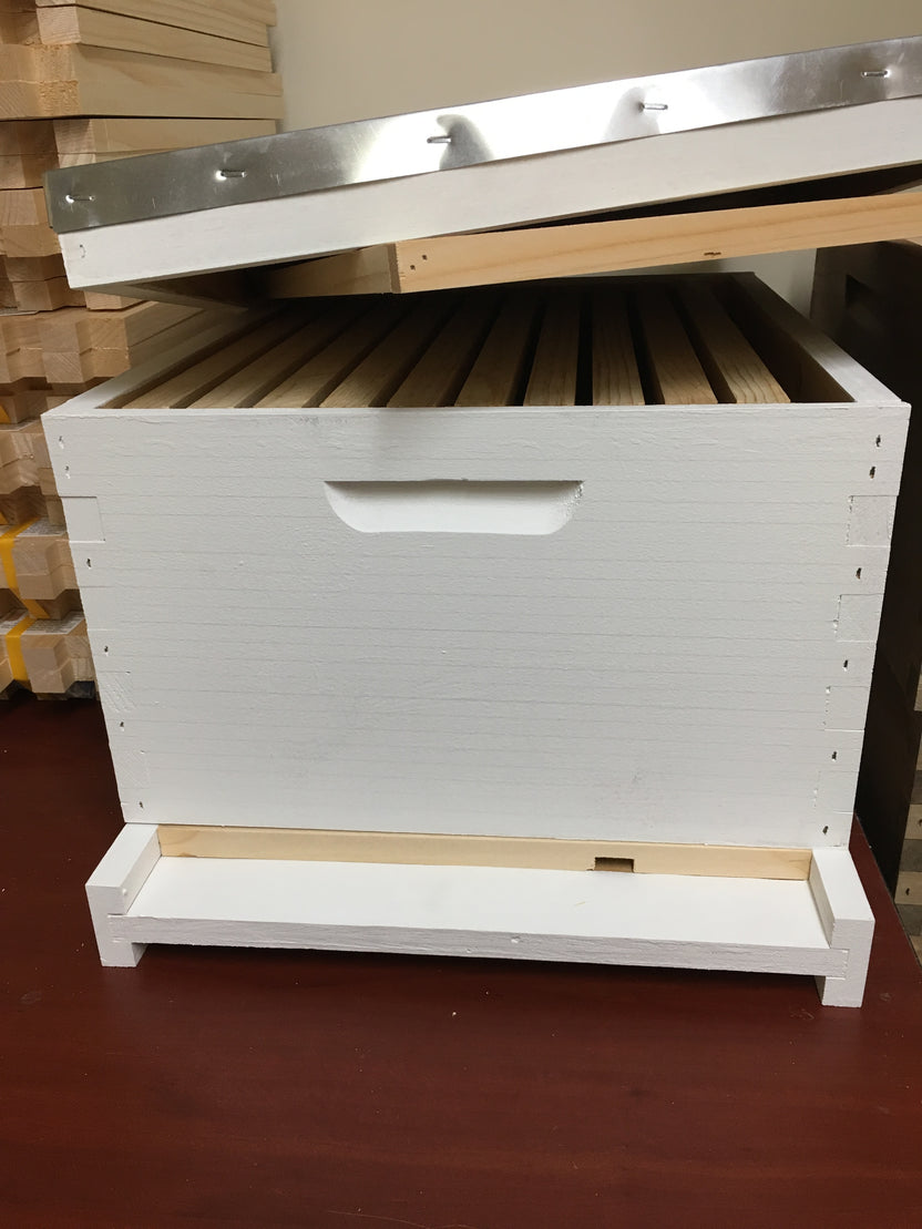 Z- Bees: Complete Hive 8-Frame Deep with paint; plus a 3 lb. Package of ...